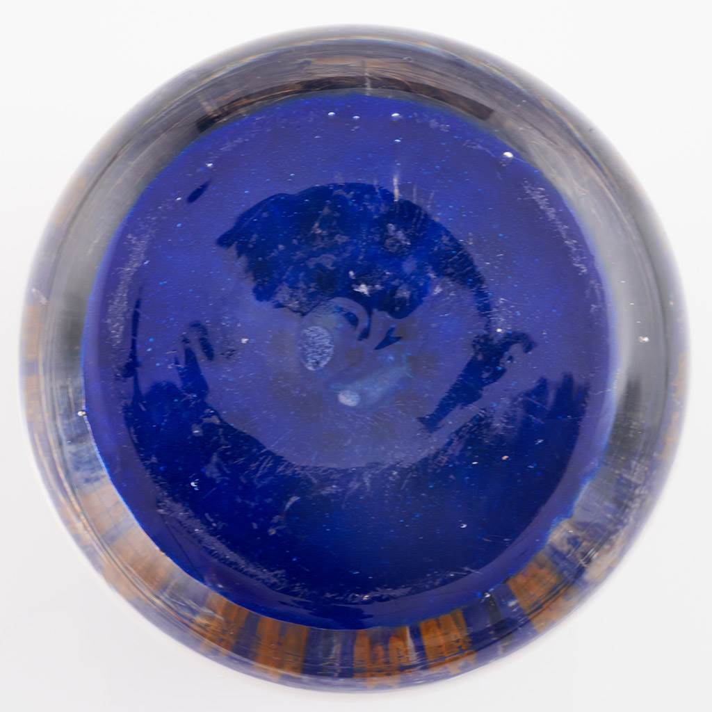 A Large Vasart Ten Spoke Radial Paperweight c1960