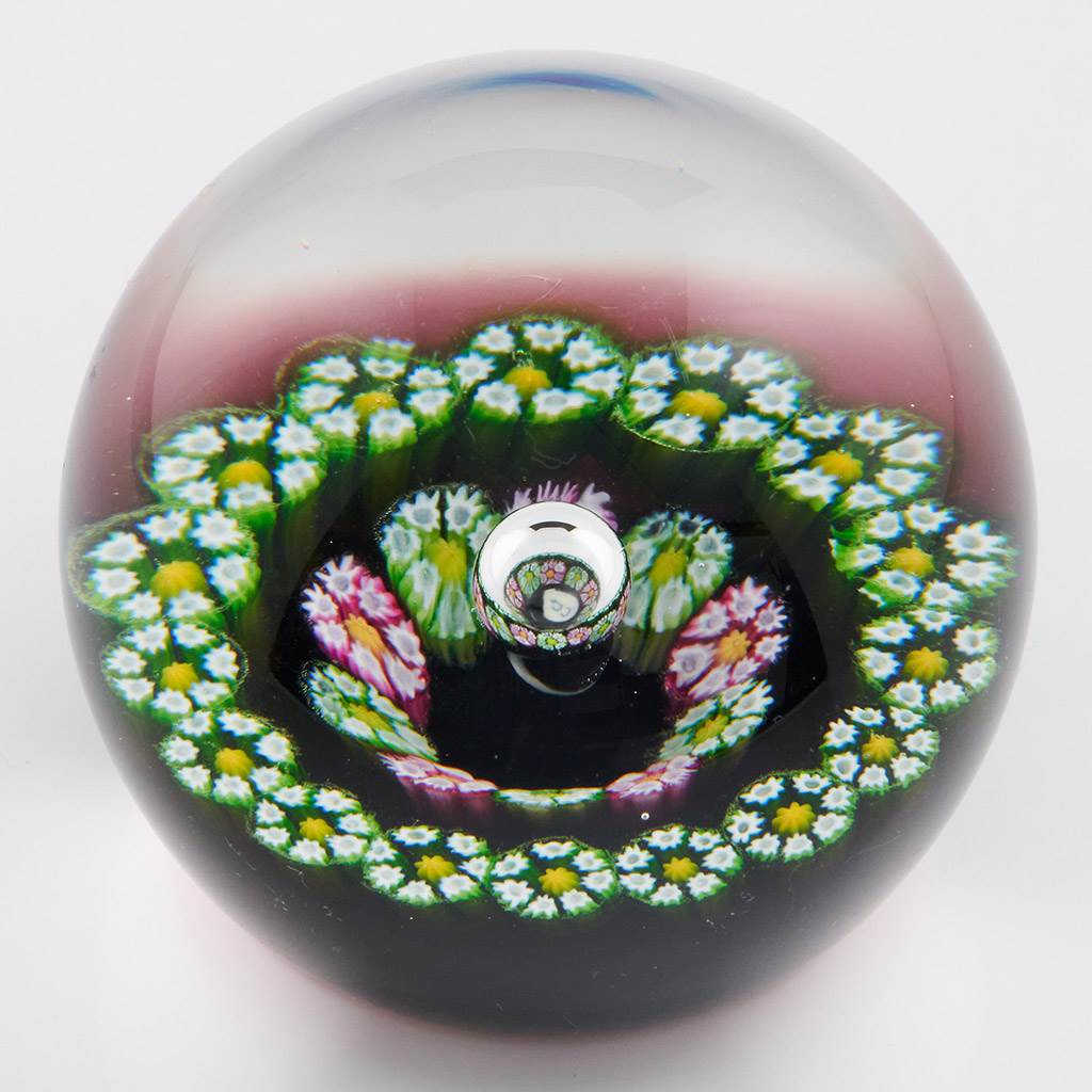 A William Manson Millefiori Reflections Paperweight For Caithness 1976