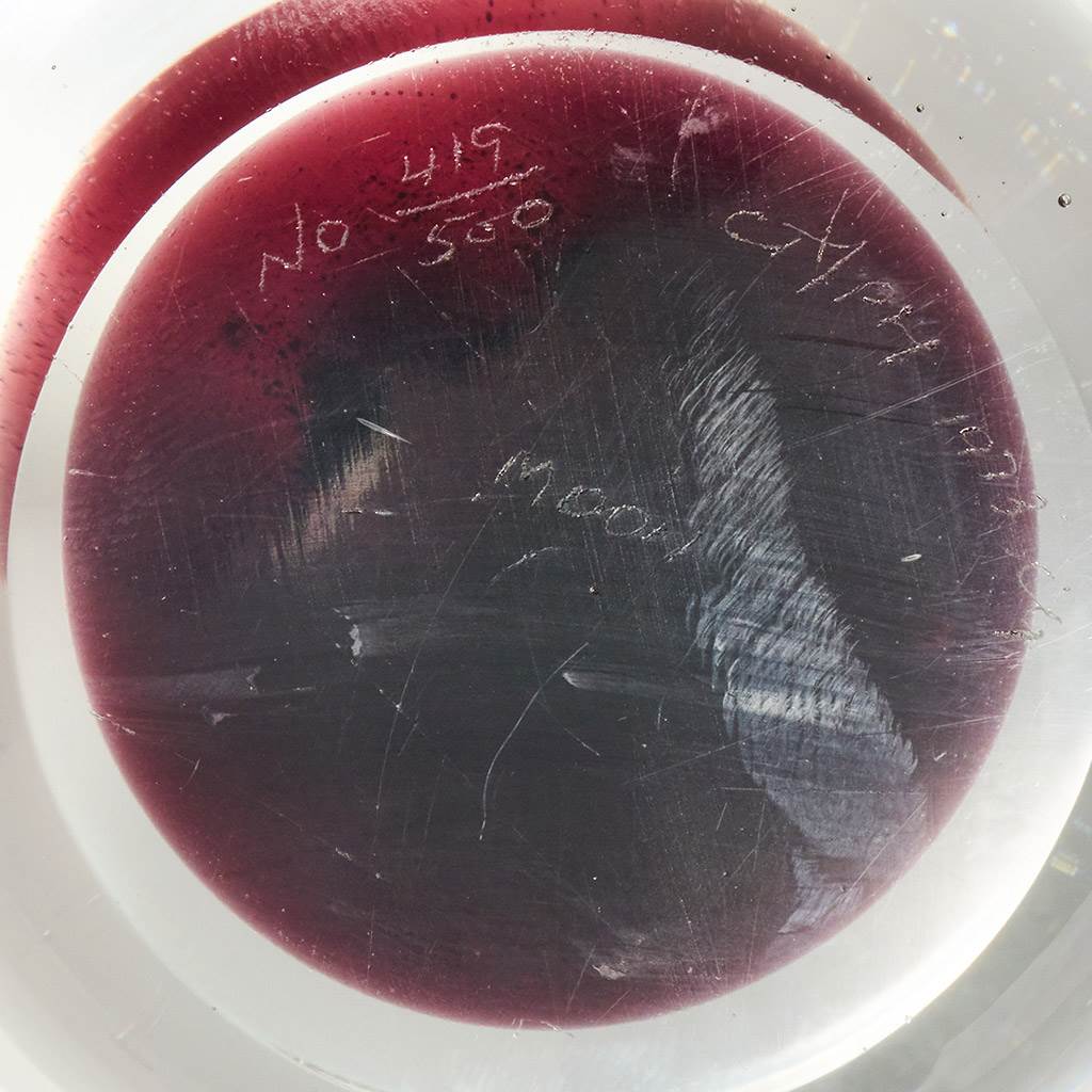 A Colin Terris Moon Paperweight For Caithness 1973