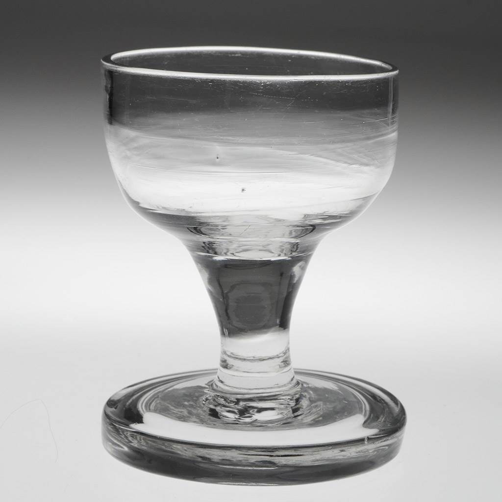 Scare Variant 18th Century Flanged Foot Firing Glass c1780