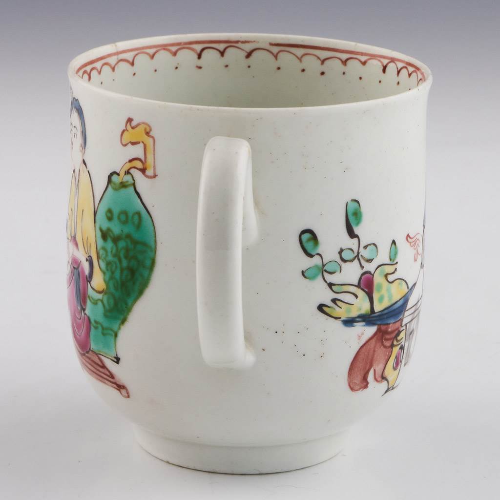 Philip Christian Liverpool Porcelain Coffee Can and Saucer c1775