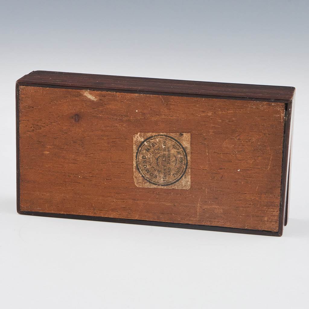 Tunbridge Ware Trinket Box with Finely Made Geometric Mosaics c1850
