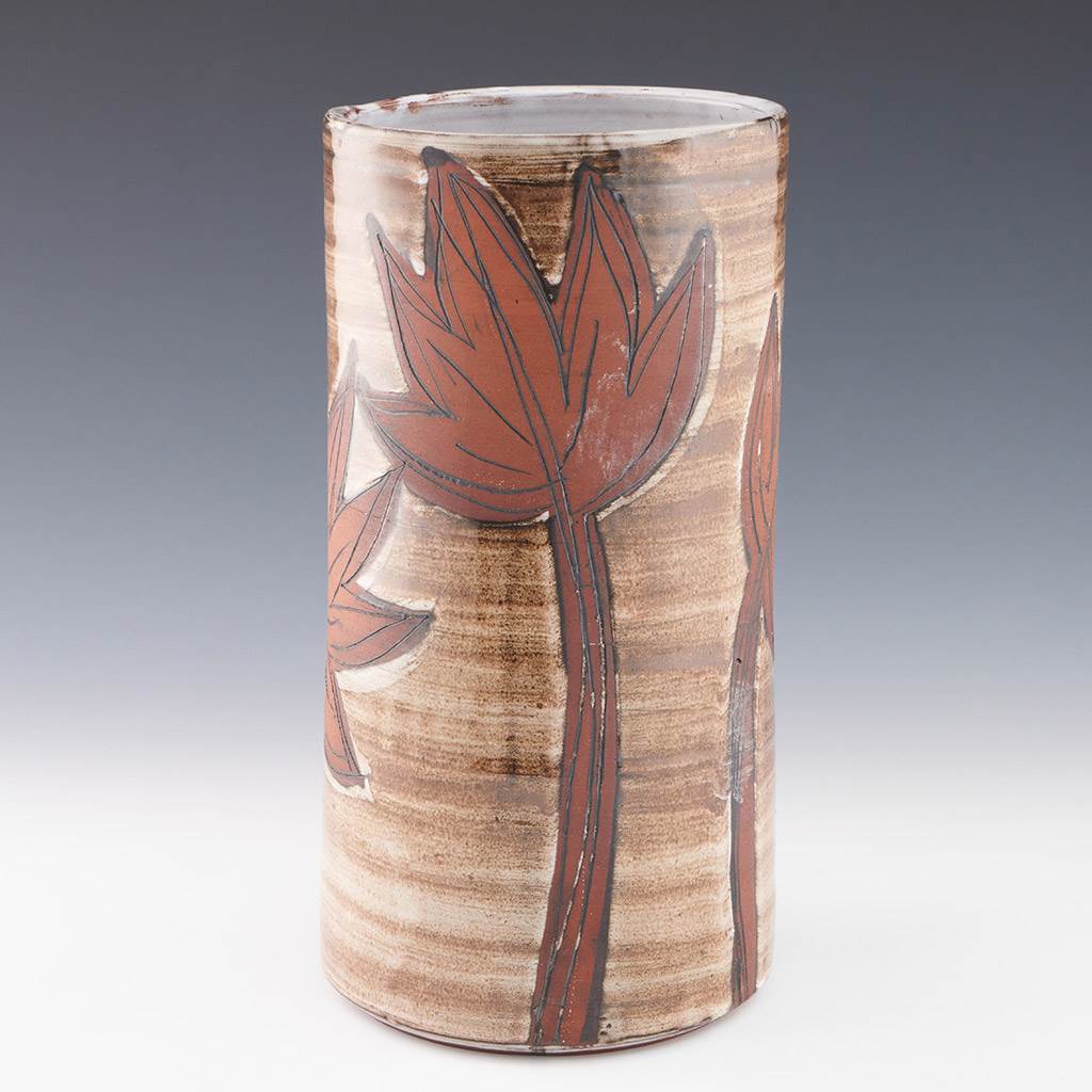 Briglin Pottery Very Large Cylinder Vase c1975