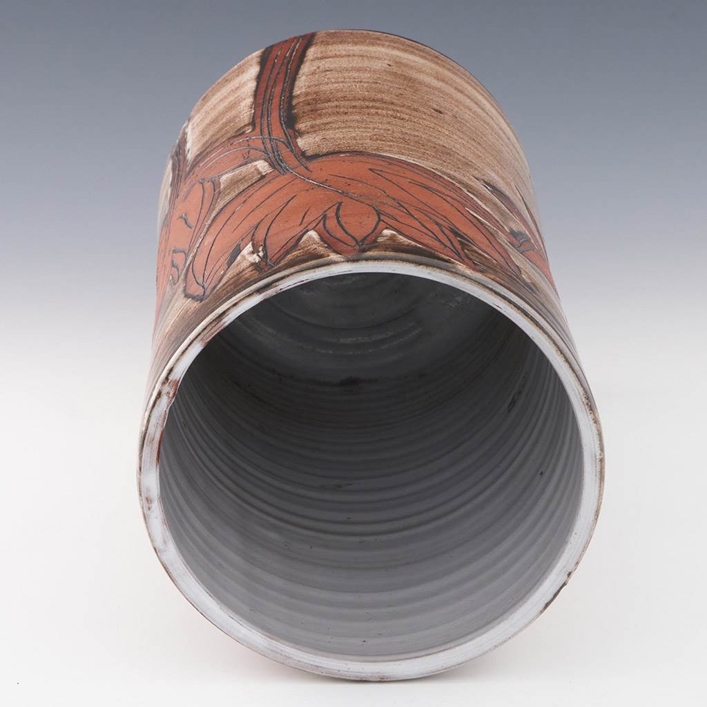 Briglin Pottery Very Large Cylinder Vase c1975