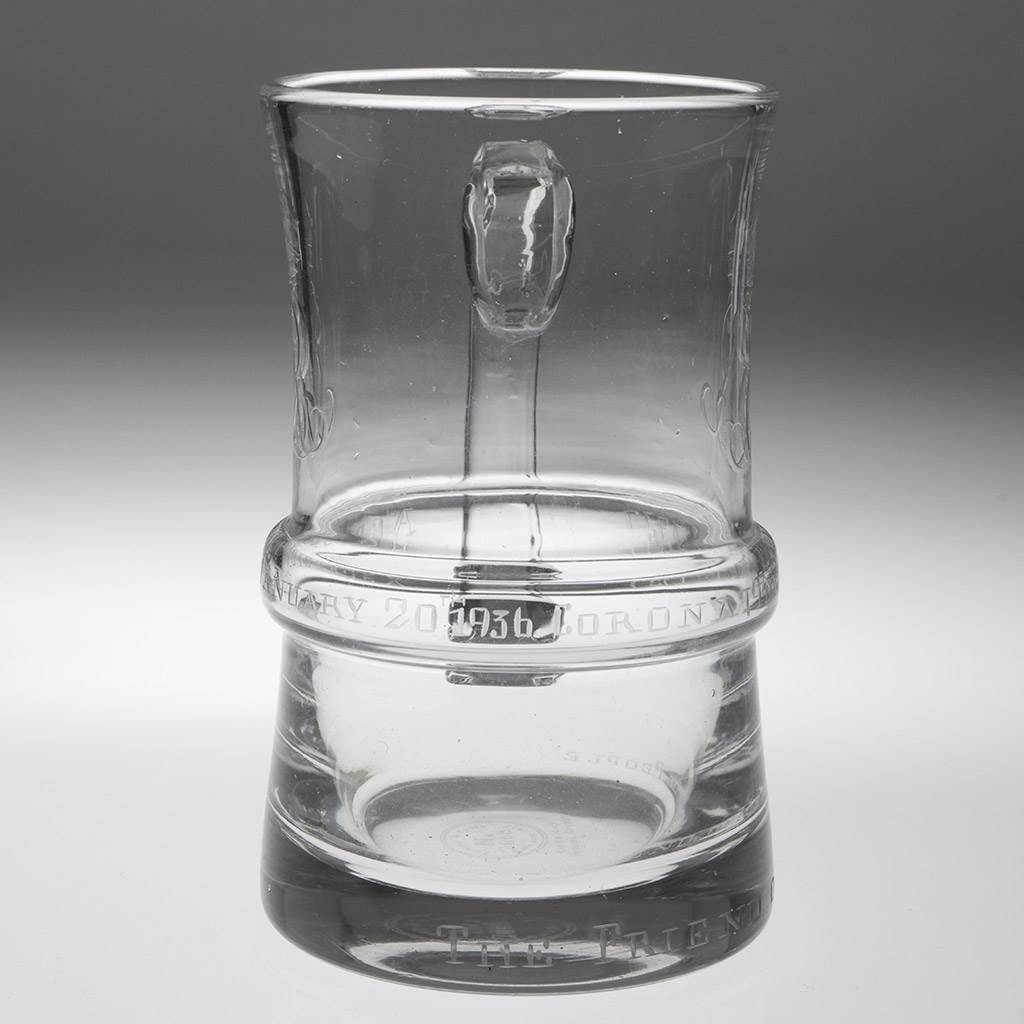 Limited Edition Glass Tankard Edward VIII The King That Never Was c1937