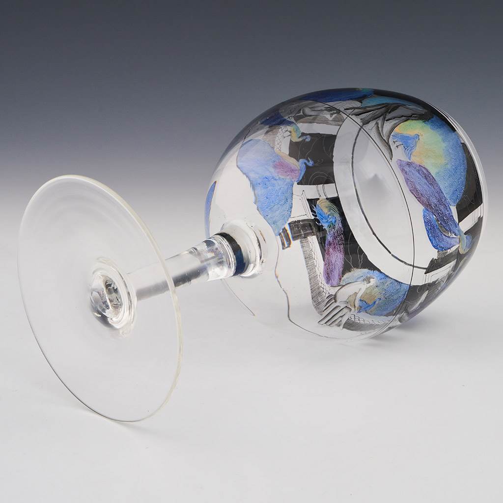 Vedar Art Deco Balloon Cocktail Glass c1925