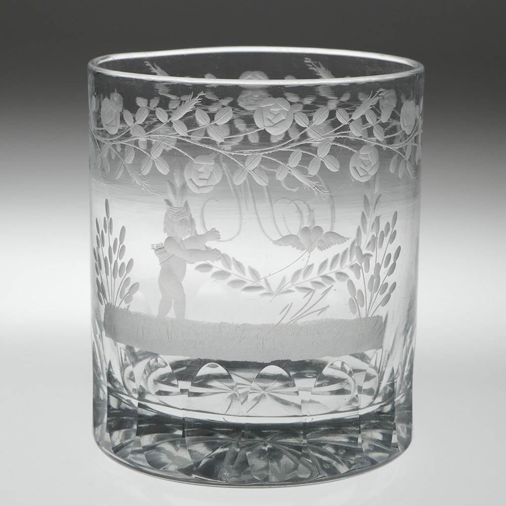 Early 19th Century French Engraved Tumbler c1825