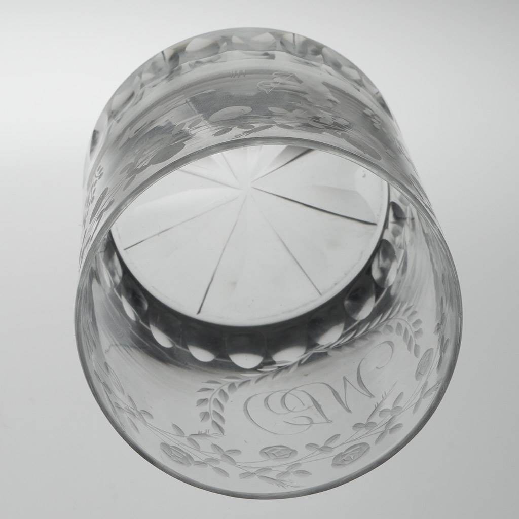 Early 19th Century French Engraved Tumbler c1825