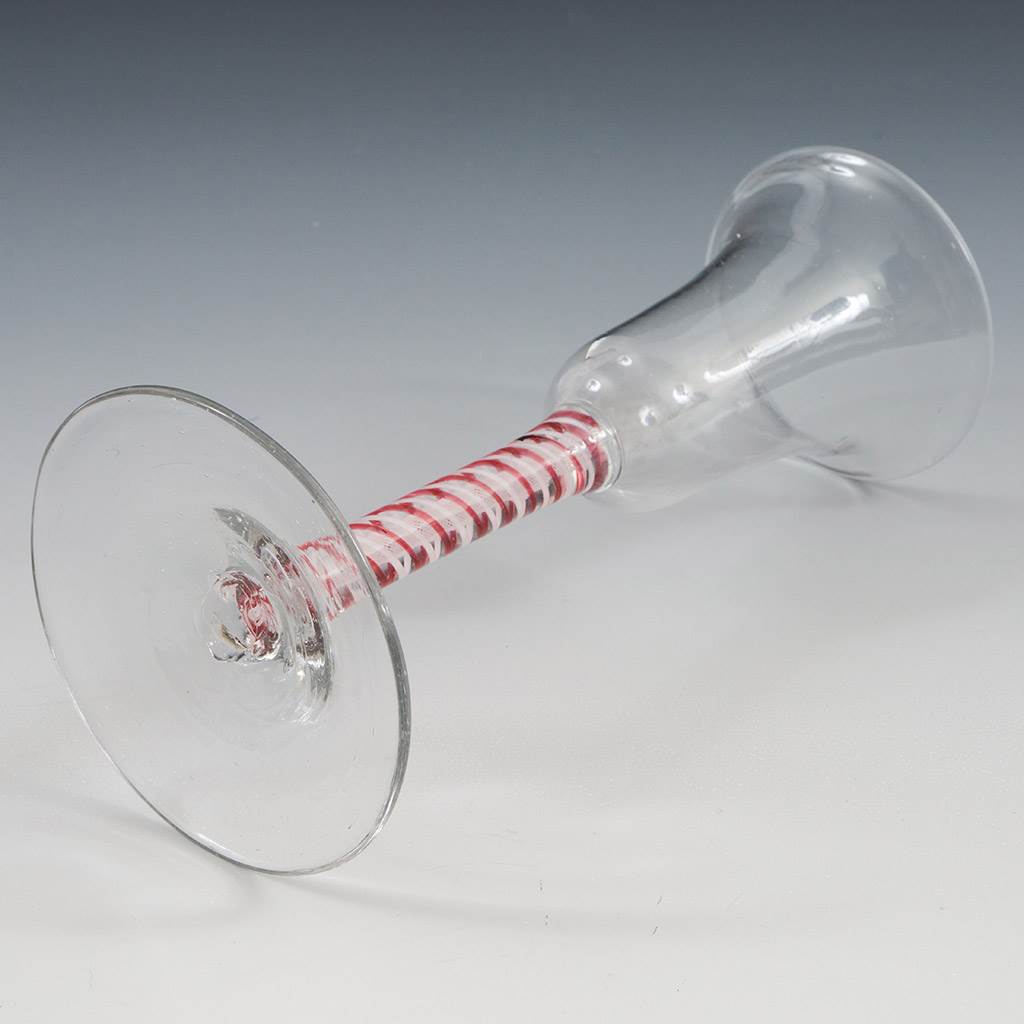 Dutch Colour Twist Wine Glass c1780