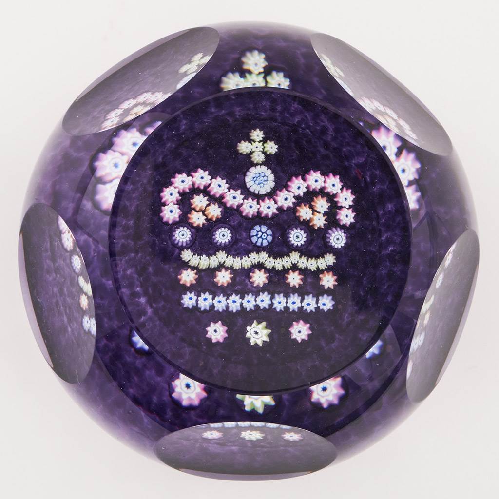 A Whitefriars Caithness Colin Terris Limited Edition Millefiori Crown ...