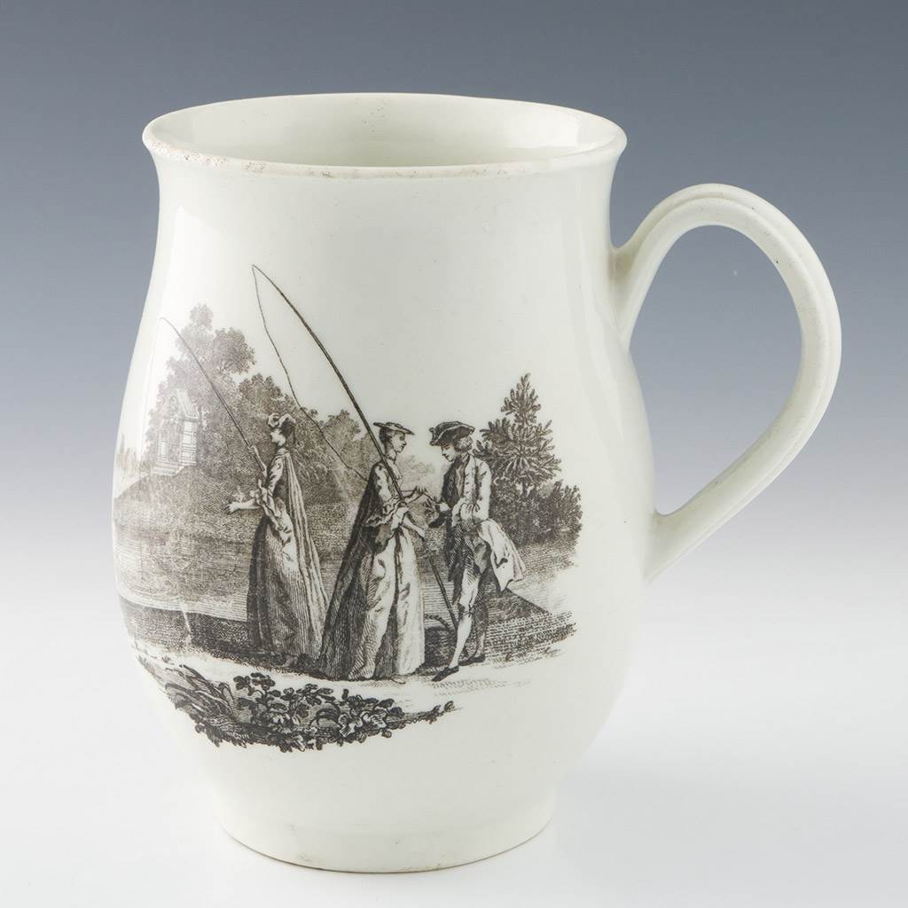 Worcester Porcelain Hancock Print Bell Shaped Mug c1765