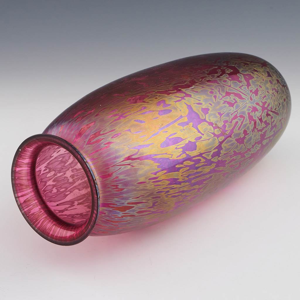 A Tall Royal Brierley Studio Range Vase c1990
