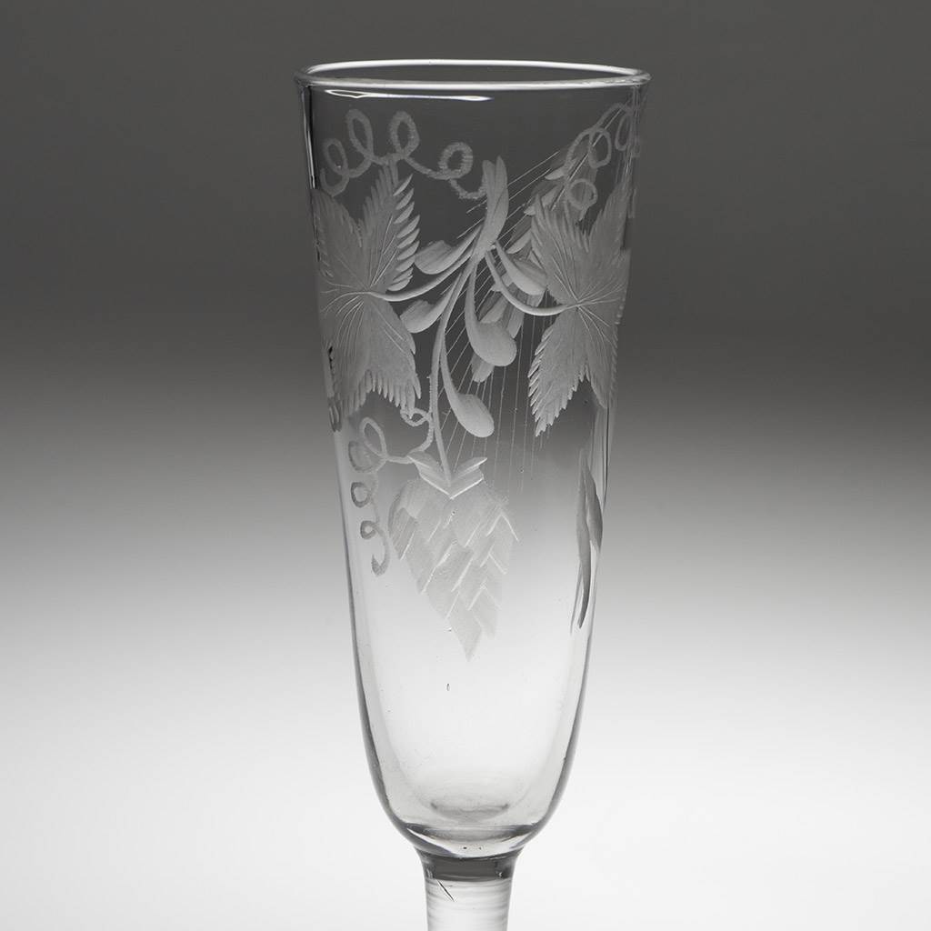 A Pair Of Elegant Victorian Ale Glasses c1880