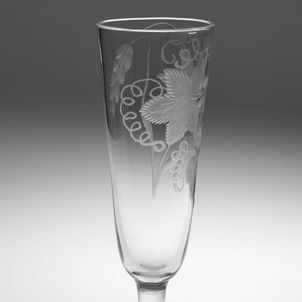 A Pair Of Elegant Victorian Ale Glasses c1880