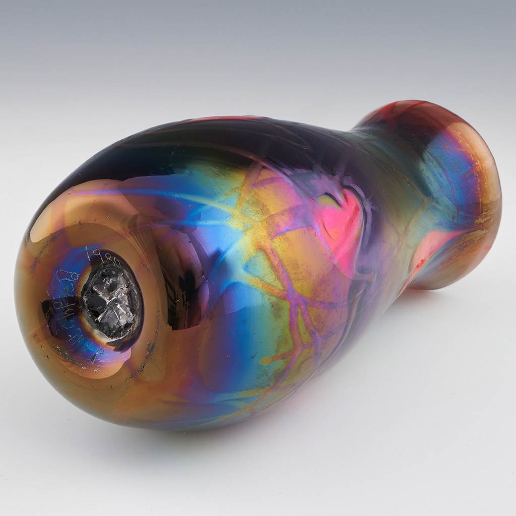 Signed John Ditchfield Studio Glass Vase 1980