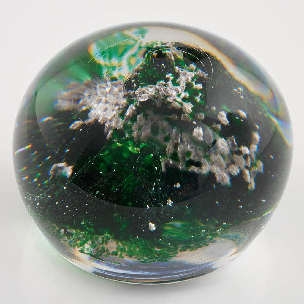 Baccarat Paperweight – Rock and Sand Landscape c1900