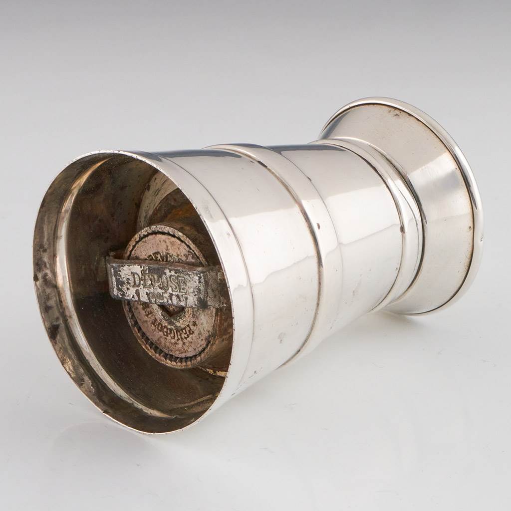 Hukin and Heath Sterling Silver Pepper Mill Birmingham 1896