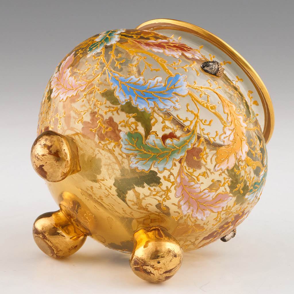 Moser Enamelled Footed Vase c1900