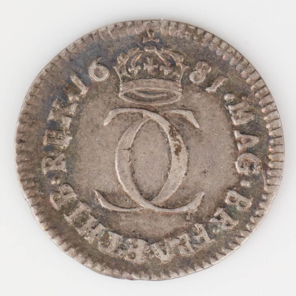Charles II Coins – Silver Twopence – London Mint 1681