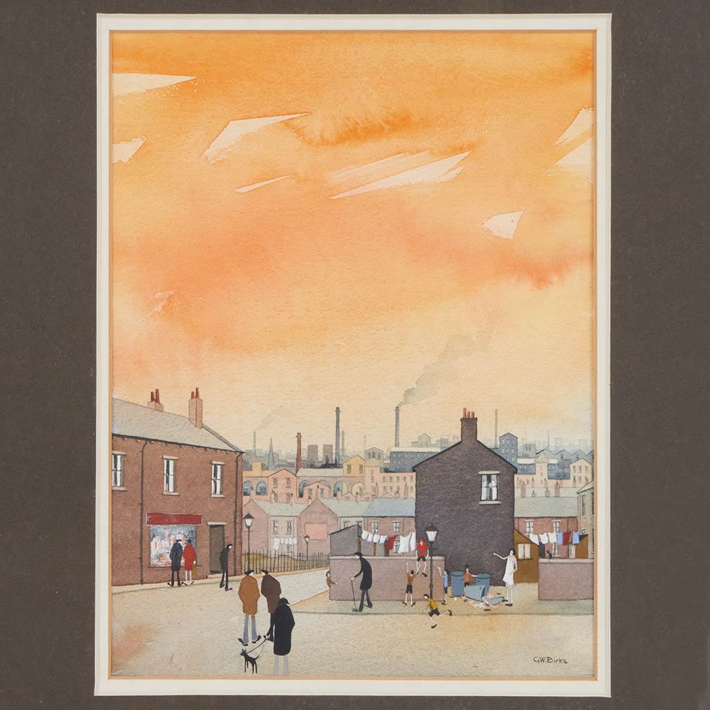 GW Birks (1929-1993) Untitled Street Scene
