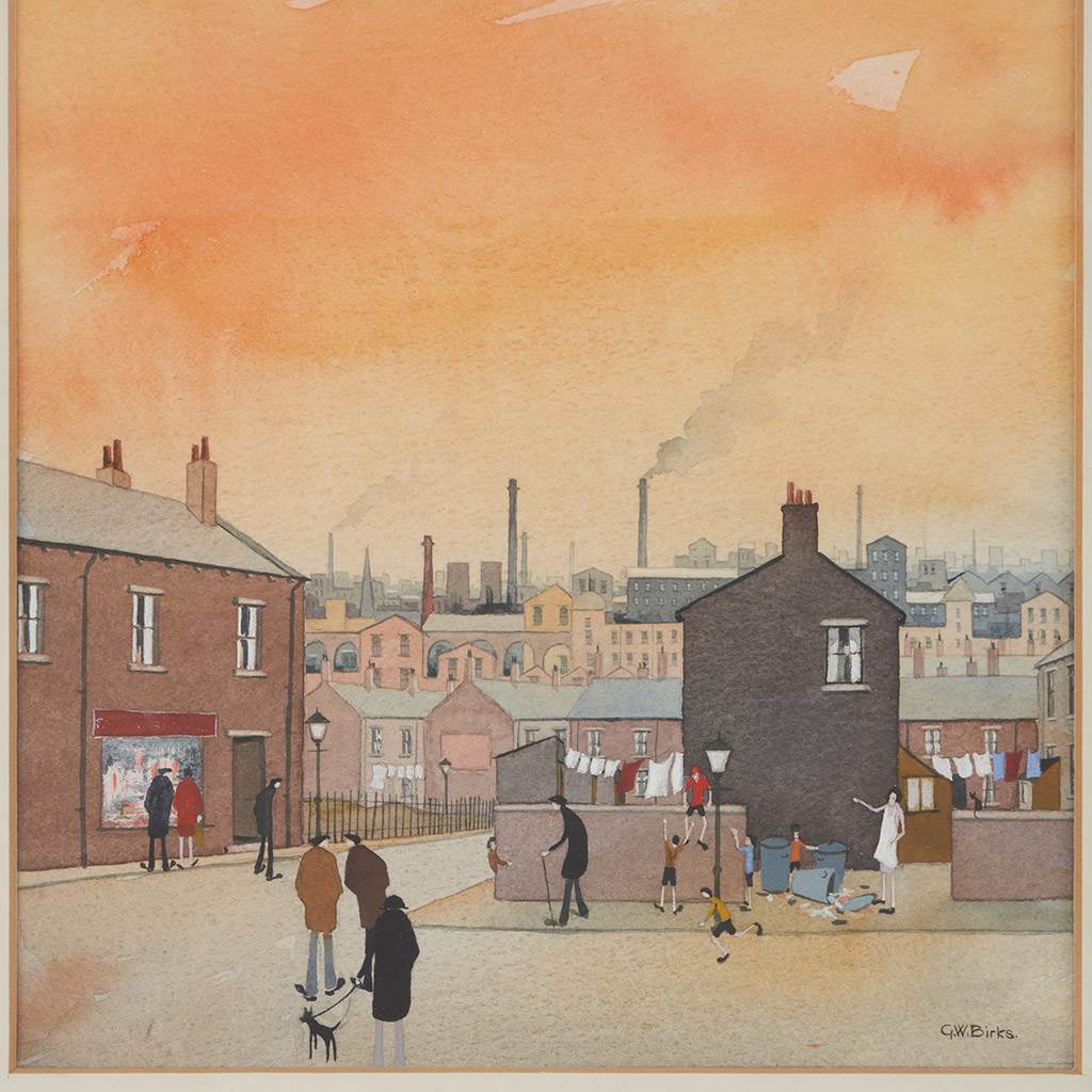 GW Birks (1929-1993) Untitled Street Scene