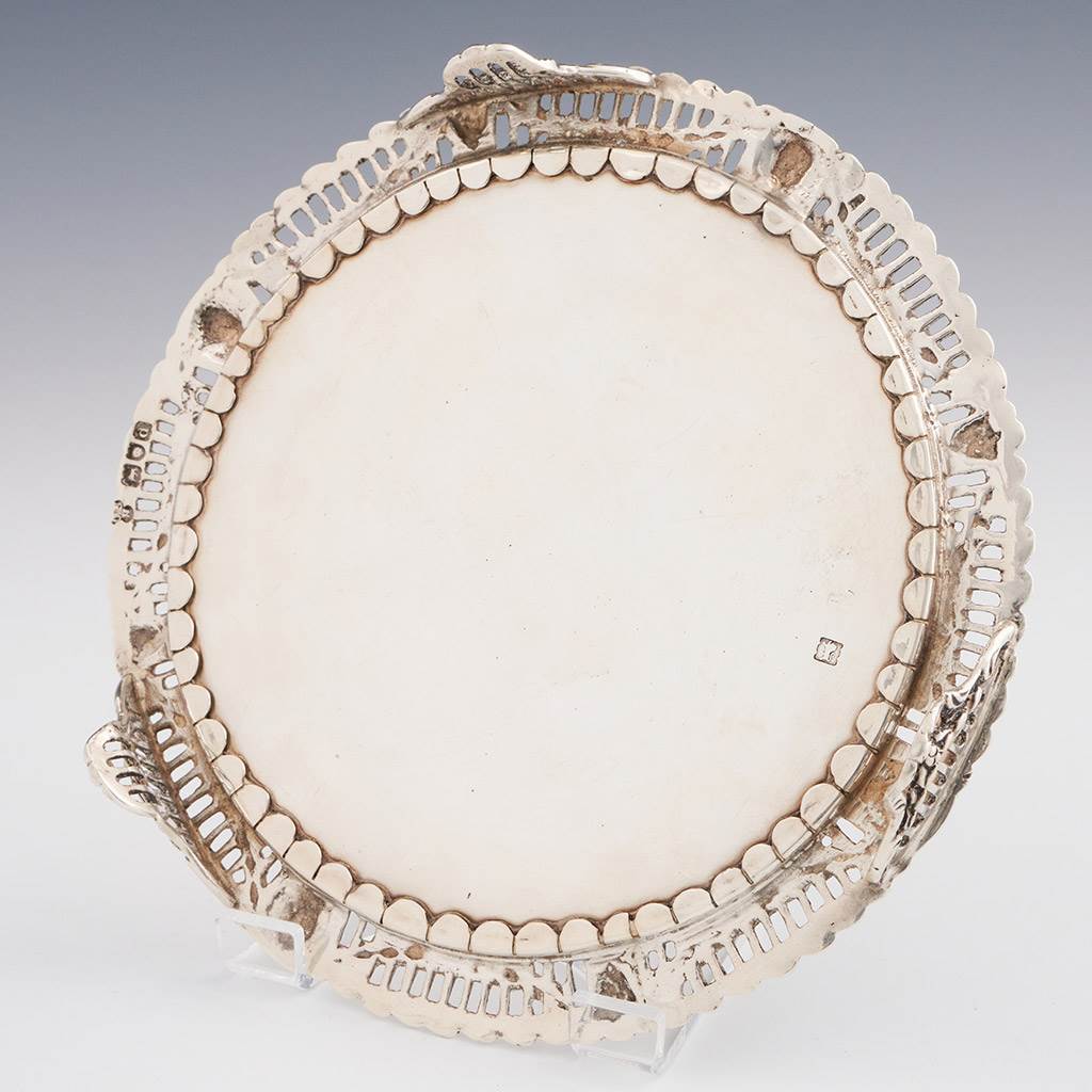 Small Victorian Silver Waiter London1899