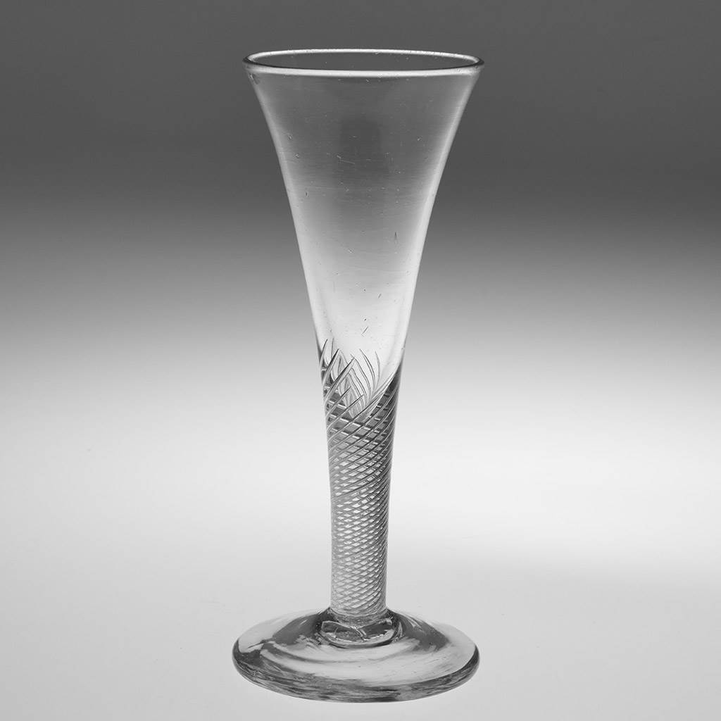 Georgian Ale Glass with Air Twist Stem c1750