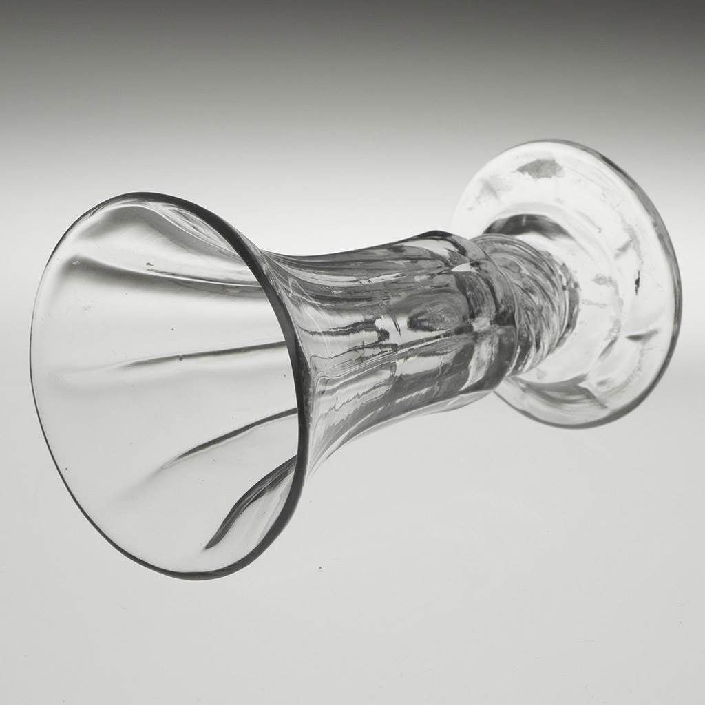 Georgian Dram Glass with Air Bead and Domed Foot c1750