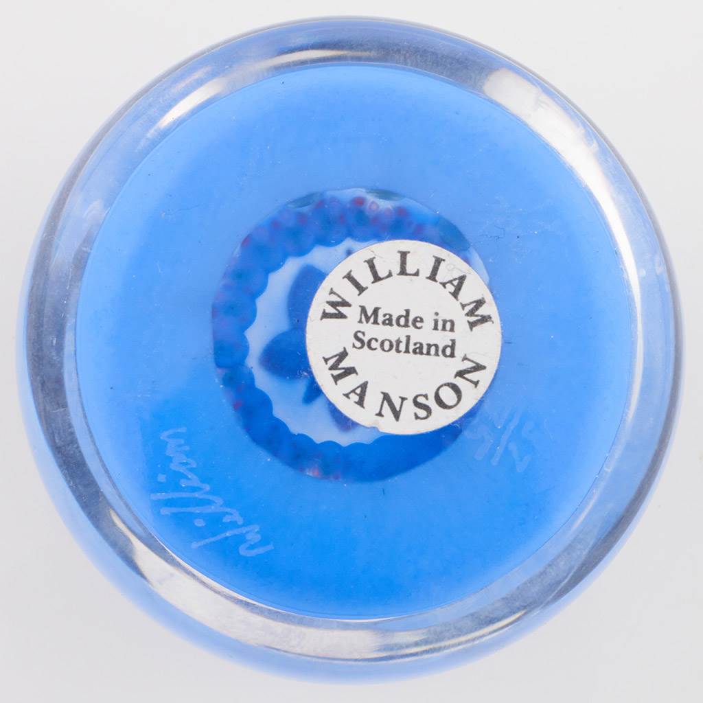 A William Manson Collectors Butterfly Paperweight 1999