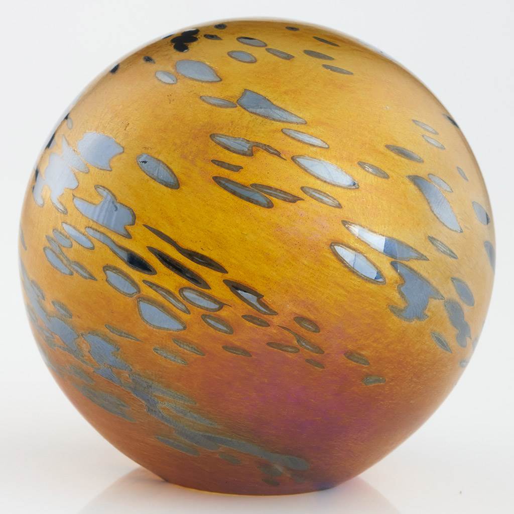 A John Ditchfield Limited Edition Quadrilect Glasform Paperweight c1999