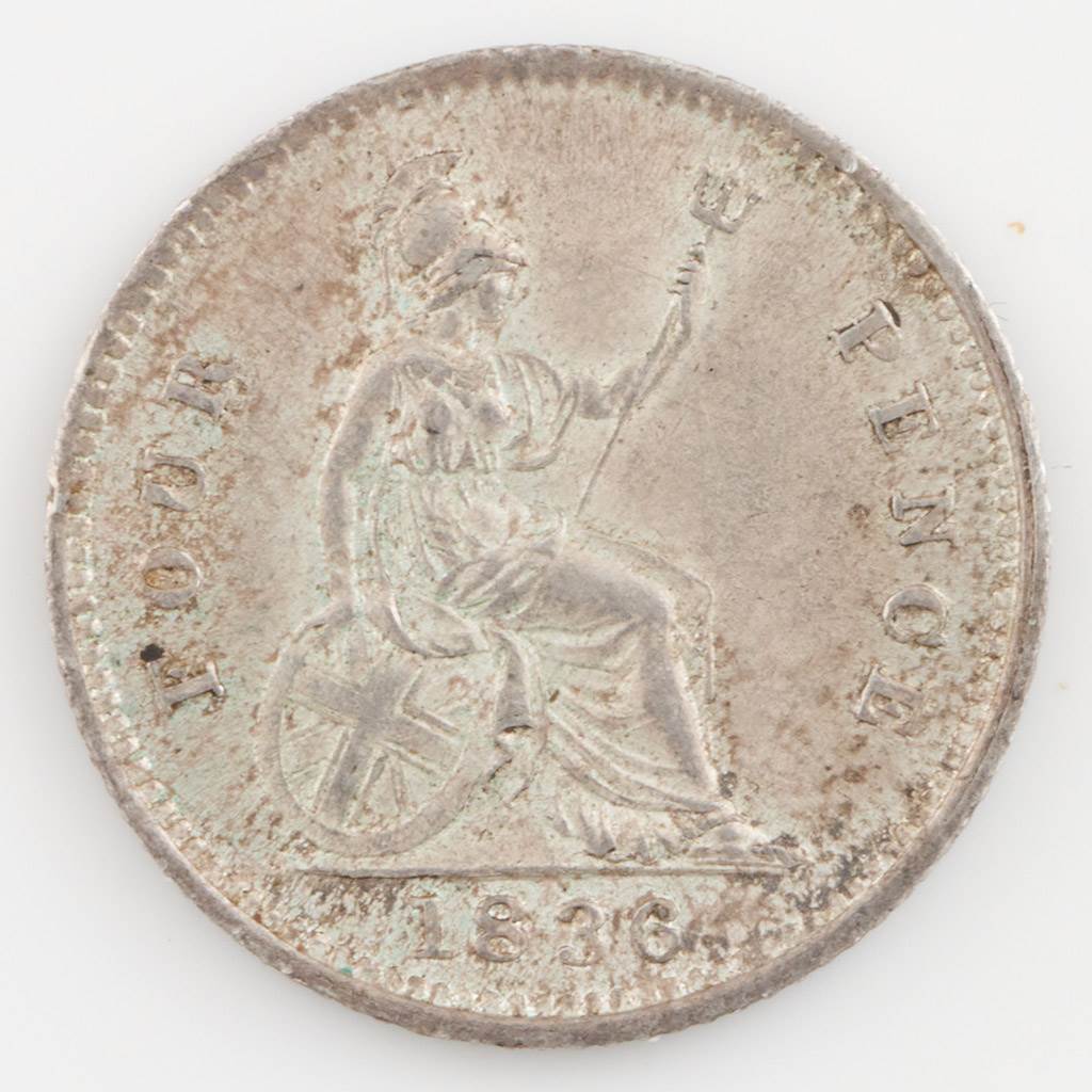 William IV Coins – Silver Groat – London Mint 1836