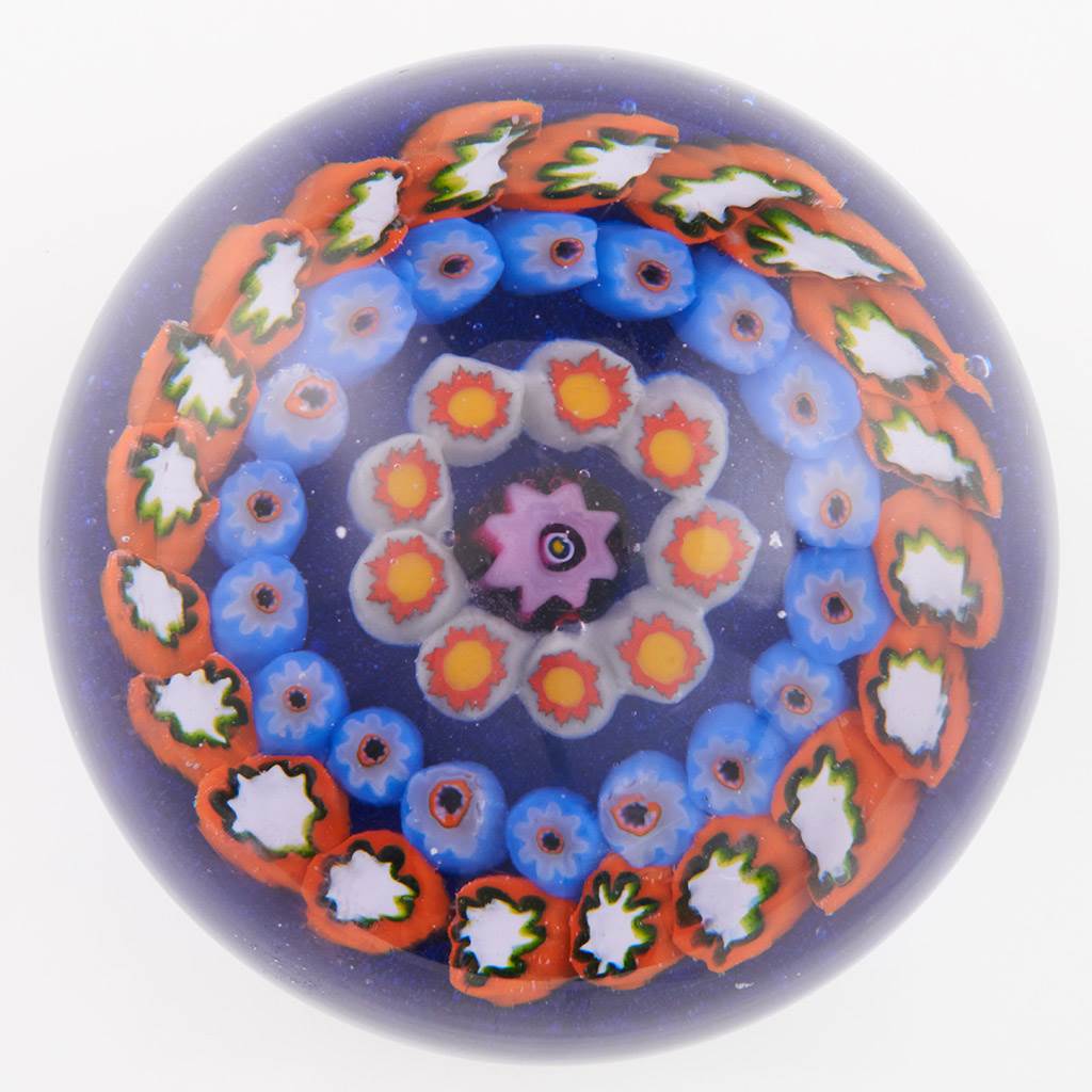 Ysart Paperweight Concentric Millefiori c1950