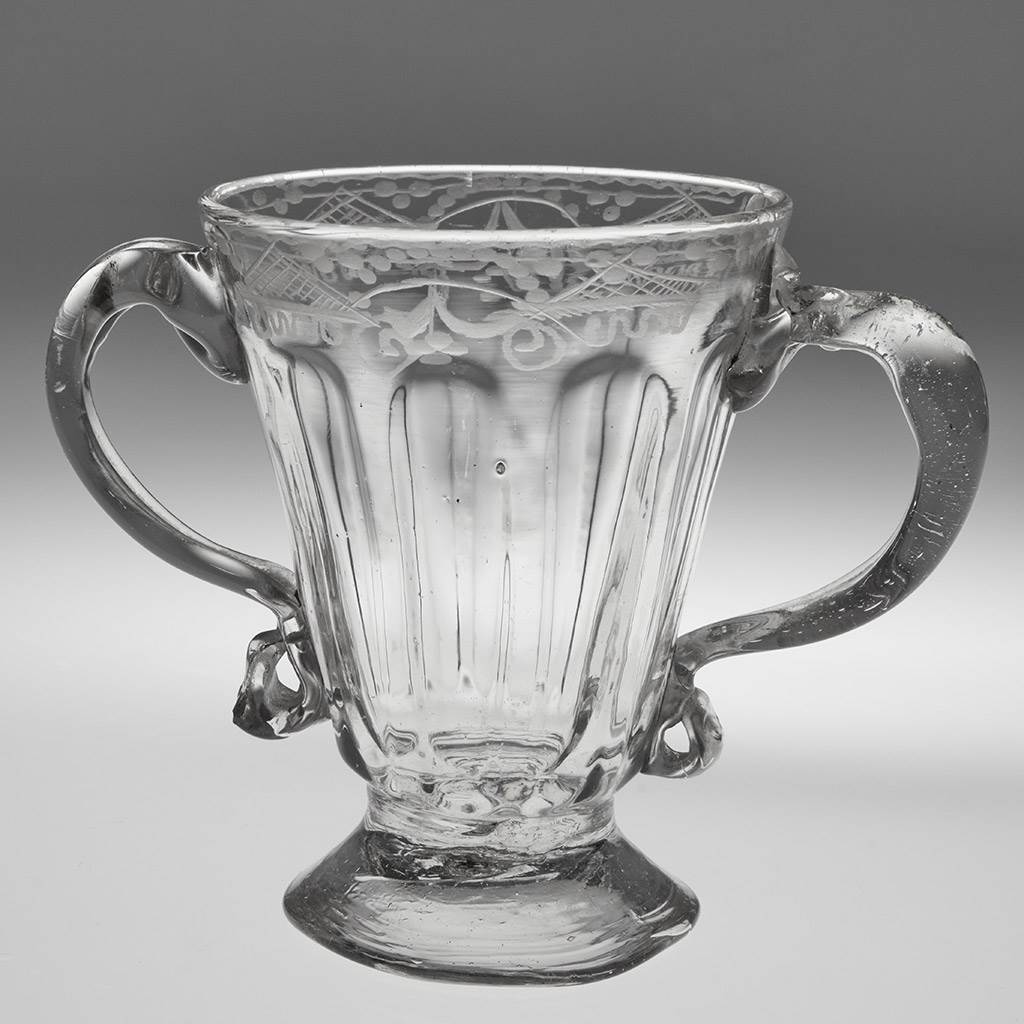 Rare Syllabub Glass Double Handled George III c1780