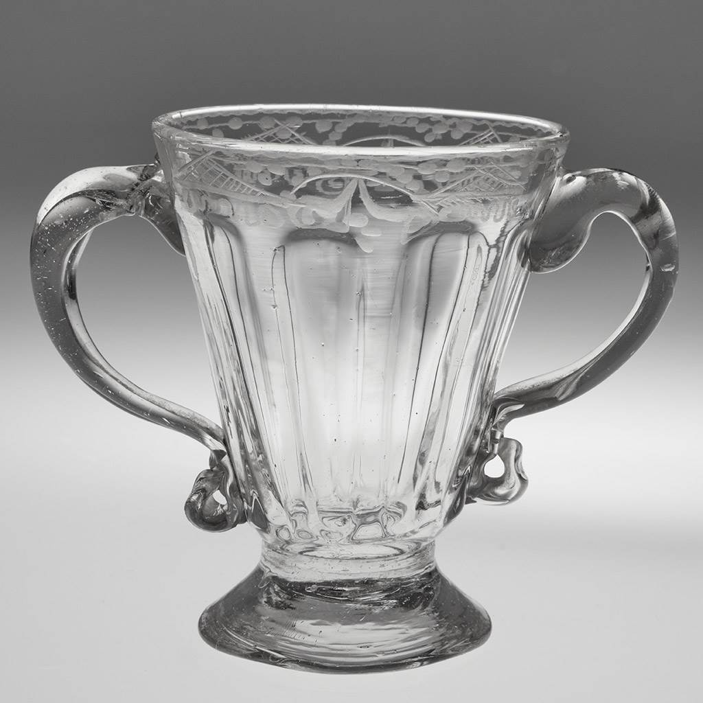 Rare Syllabub Glass Double Handled George III c1780