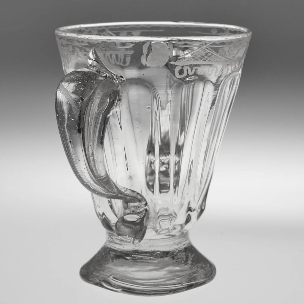Rare Syllabub Glass Double Handled George III c1780