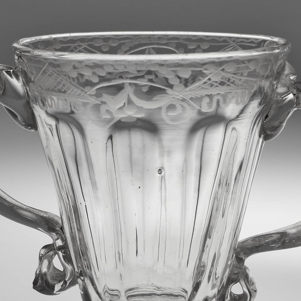 Rare Syllabub Glass Double Handled George III c1780