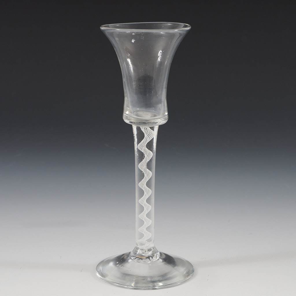 Single Series Opaque Twist Georgian Wine Glass c1760