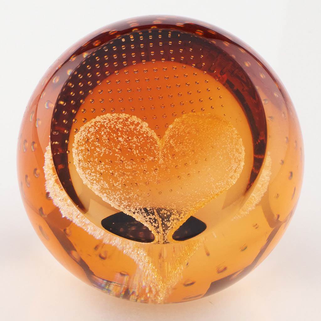 Helen MacDonald Heart Of Gold Caithness Paperweight 2001
