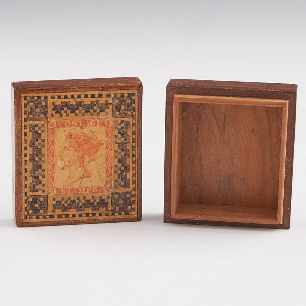 Tunbridge Ware Stamp Box c1890