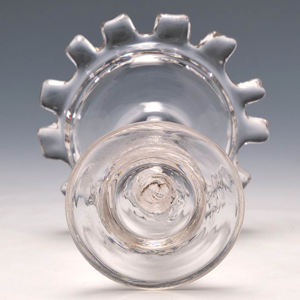 Opaque Twist Dog Tooth Sweetmeat Glass c1760