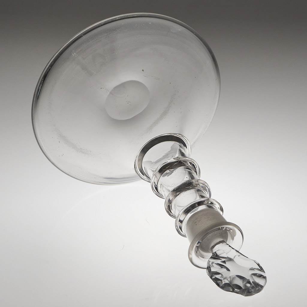 George III Ships Decanter with Neck Rings c1790