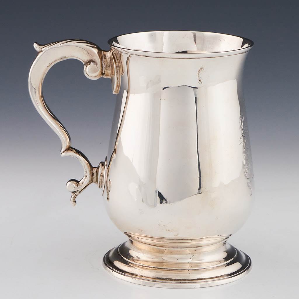 George III Sydenham Family Sterling Silver Pint Tankard London 1791