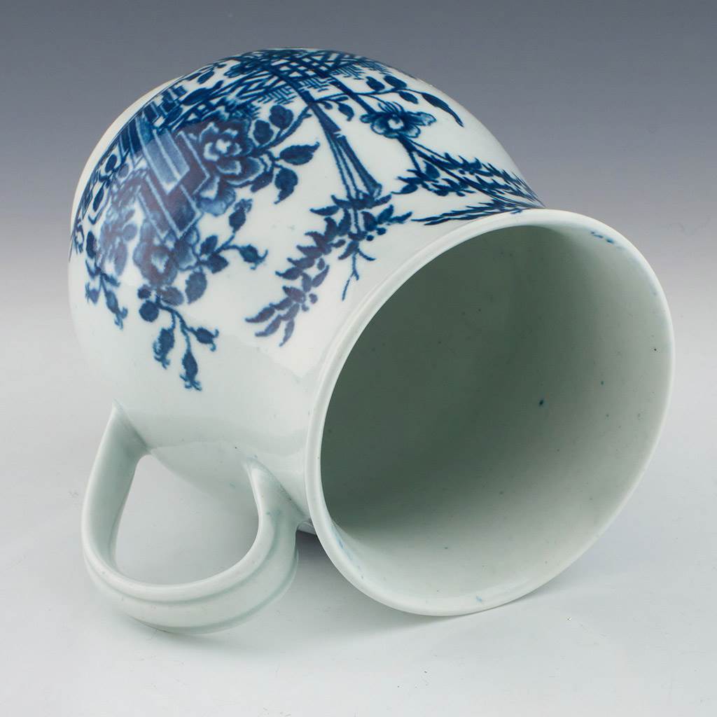 Worcester Porcelain Plantation Pattern Cider Mug c1775