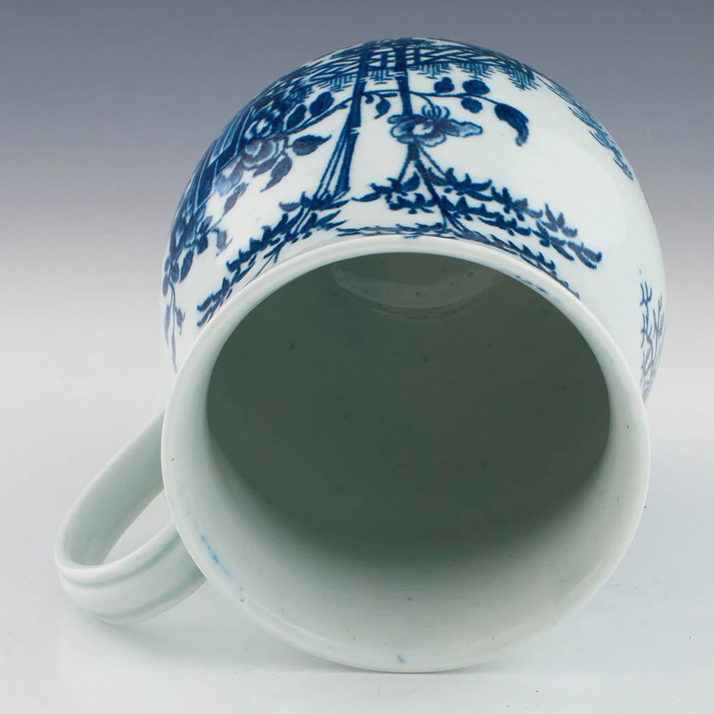 Worcester Porcelain Plantation Pattern Cider Mug c1775