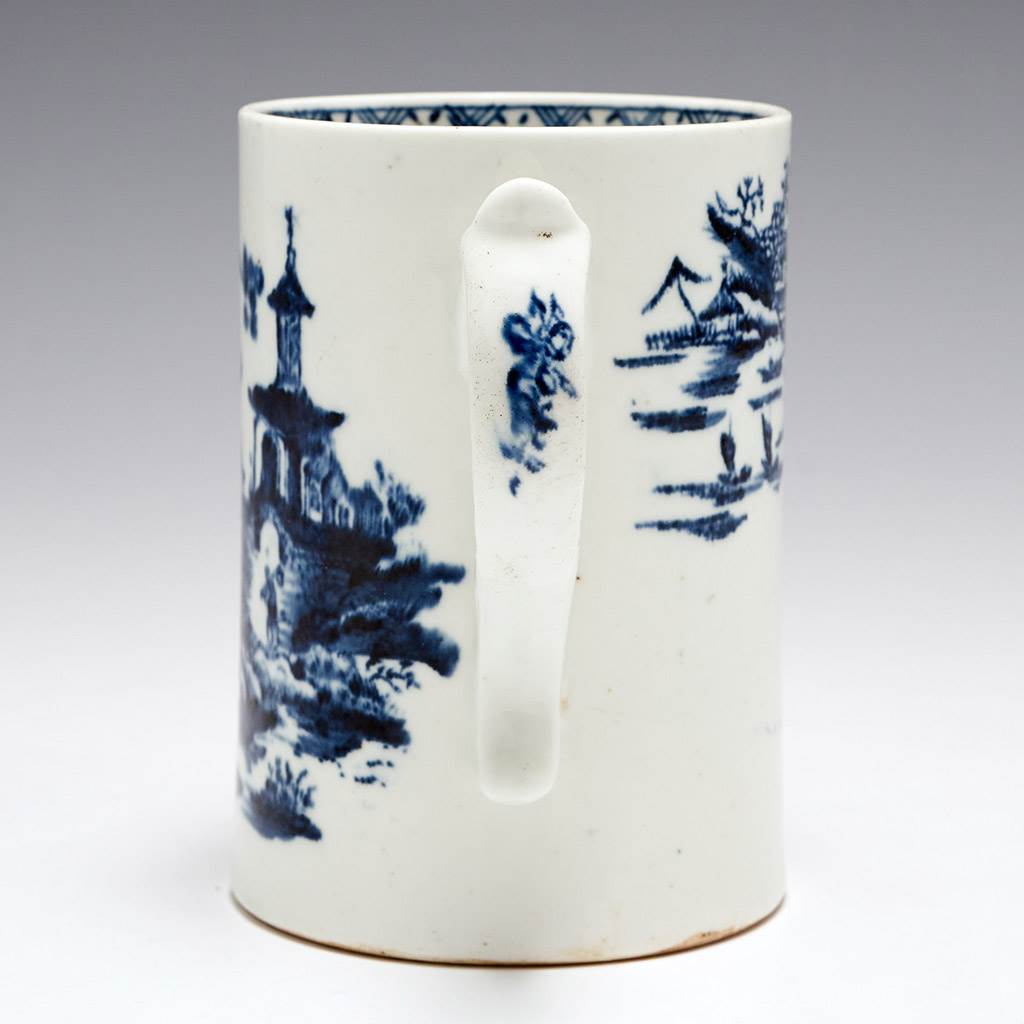 A Lowestoft Blue and White Porcelain Mug, Circa1775