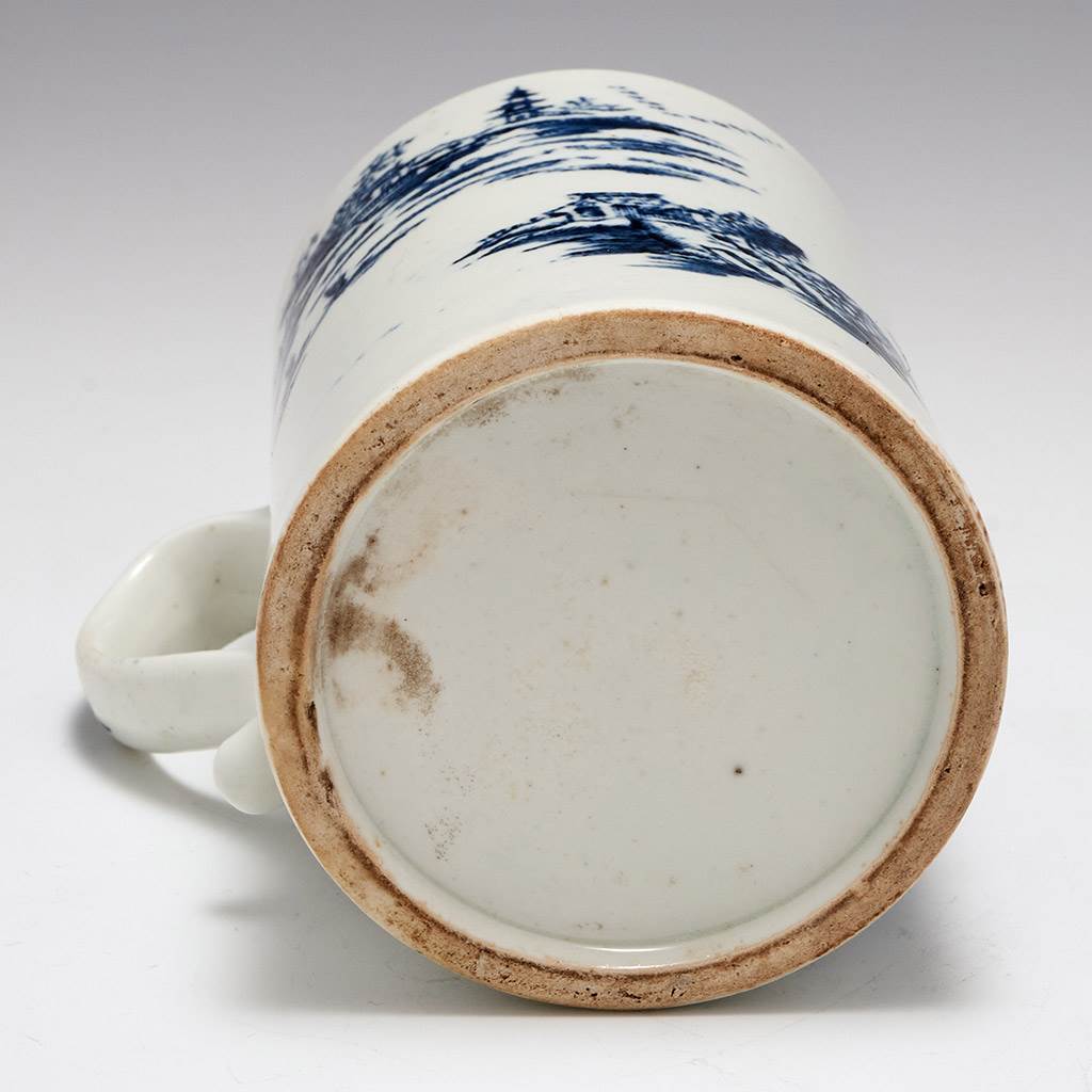 A Lowestoft Blue and White Porcelain Mug, Circa1775