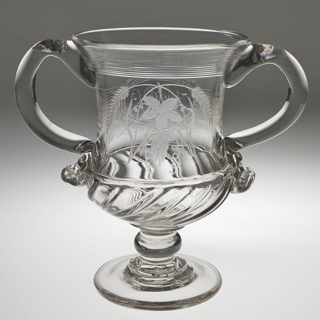 Very Rare Georgian Glass Loving Cup c1800