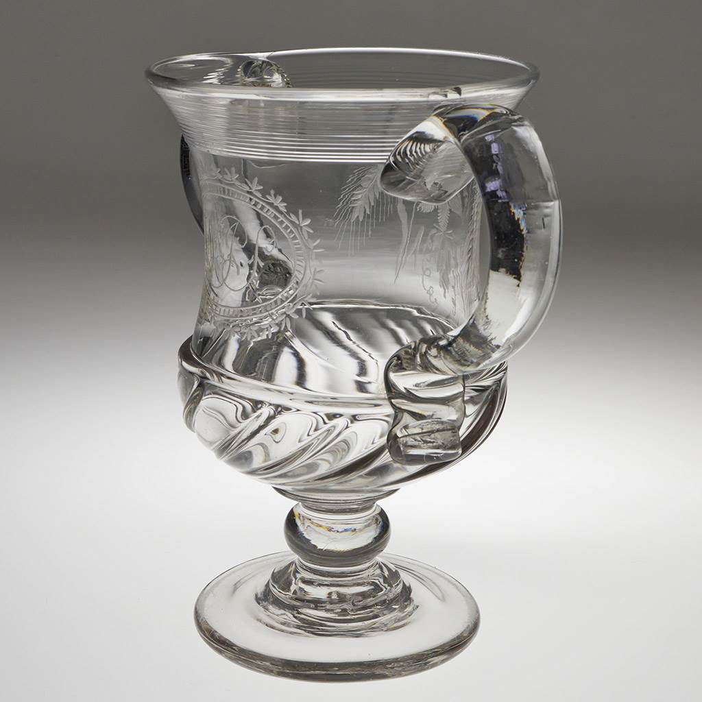 Very Rare Georgian Glass Loving Cup c1800