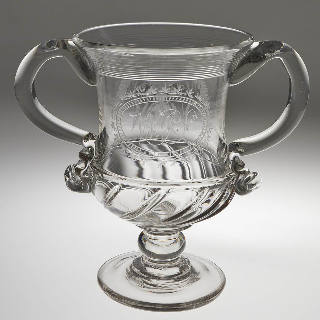 Very Rare Georgian Glass Loving Cup c1800