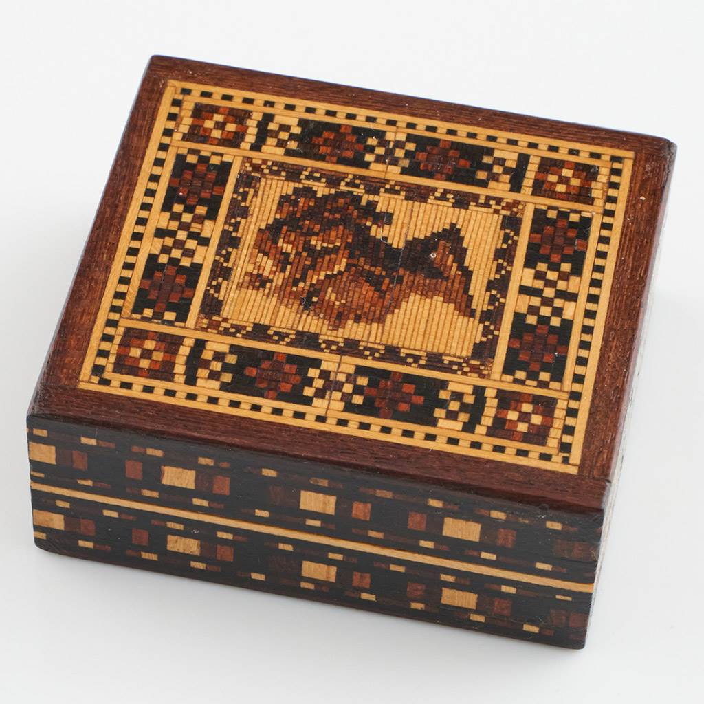 Tunbridge Ware Stamp Box c1850